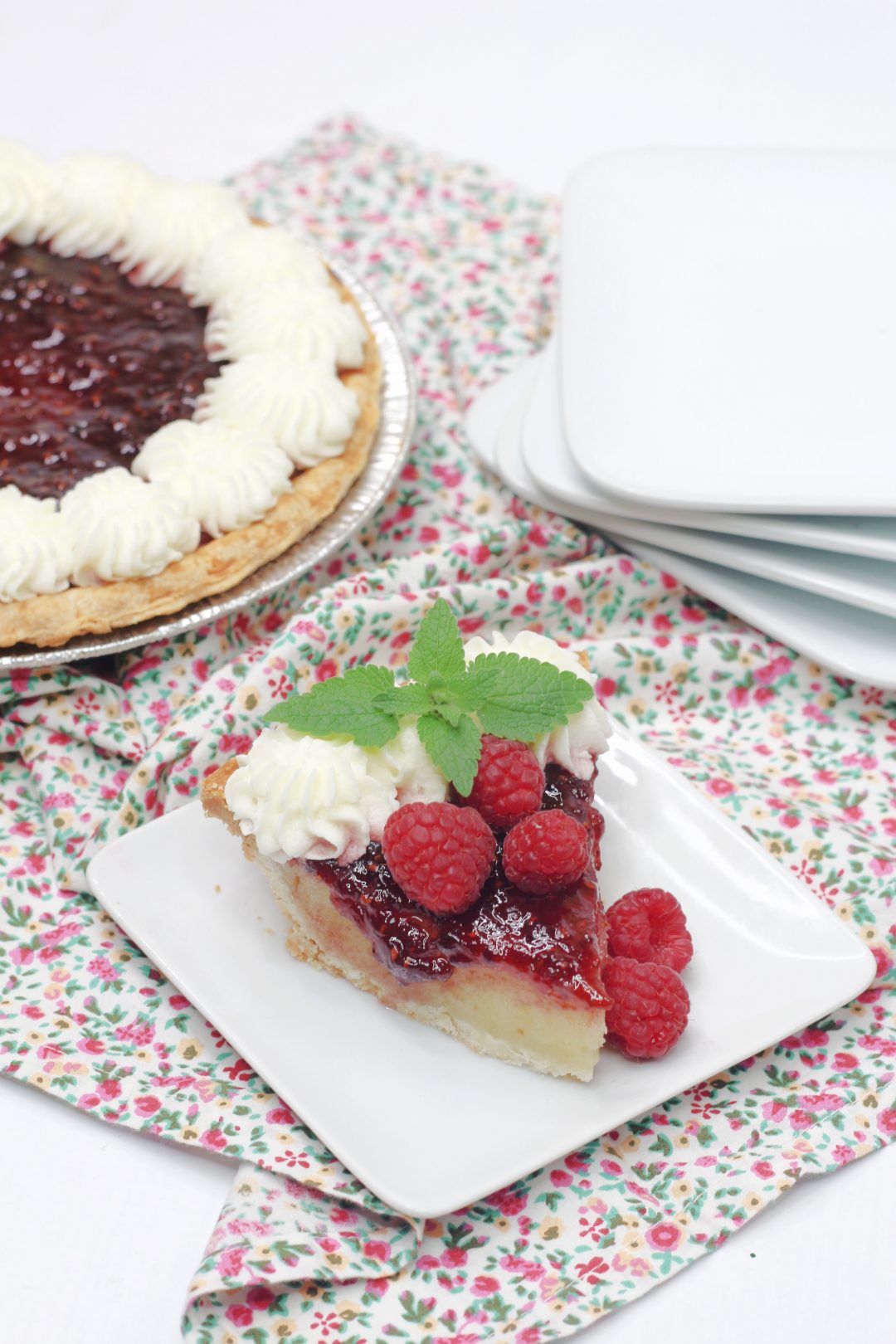 Old Fashioned Raspberry Chess Pie - Sweet Pea's Kitchen