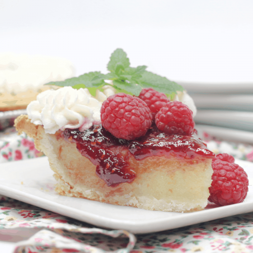 Old Fashioned Raspberry Chess Pie - Sweet Pea's Kitchen