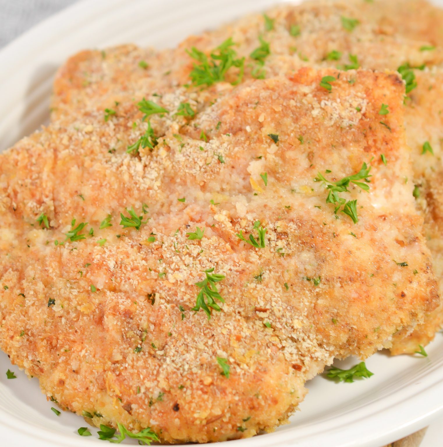 Baked Chicken Schnitzel - Sweet Pea's Kitchen
