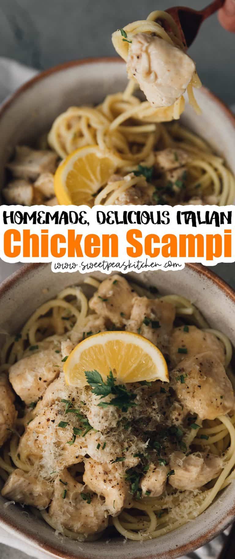 Italian Chicken Scampi - Sweet Pea's Kitchen
