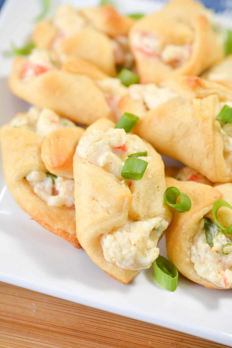 Crab and Cream Cheese Filled Crescent Rolls - Sweet Pea's Kitchen