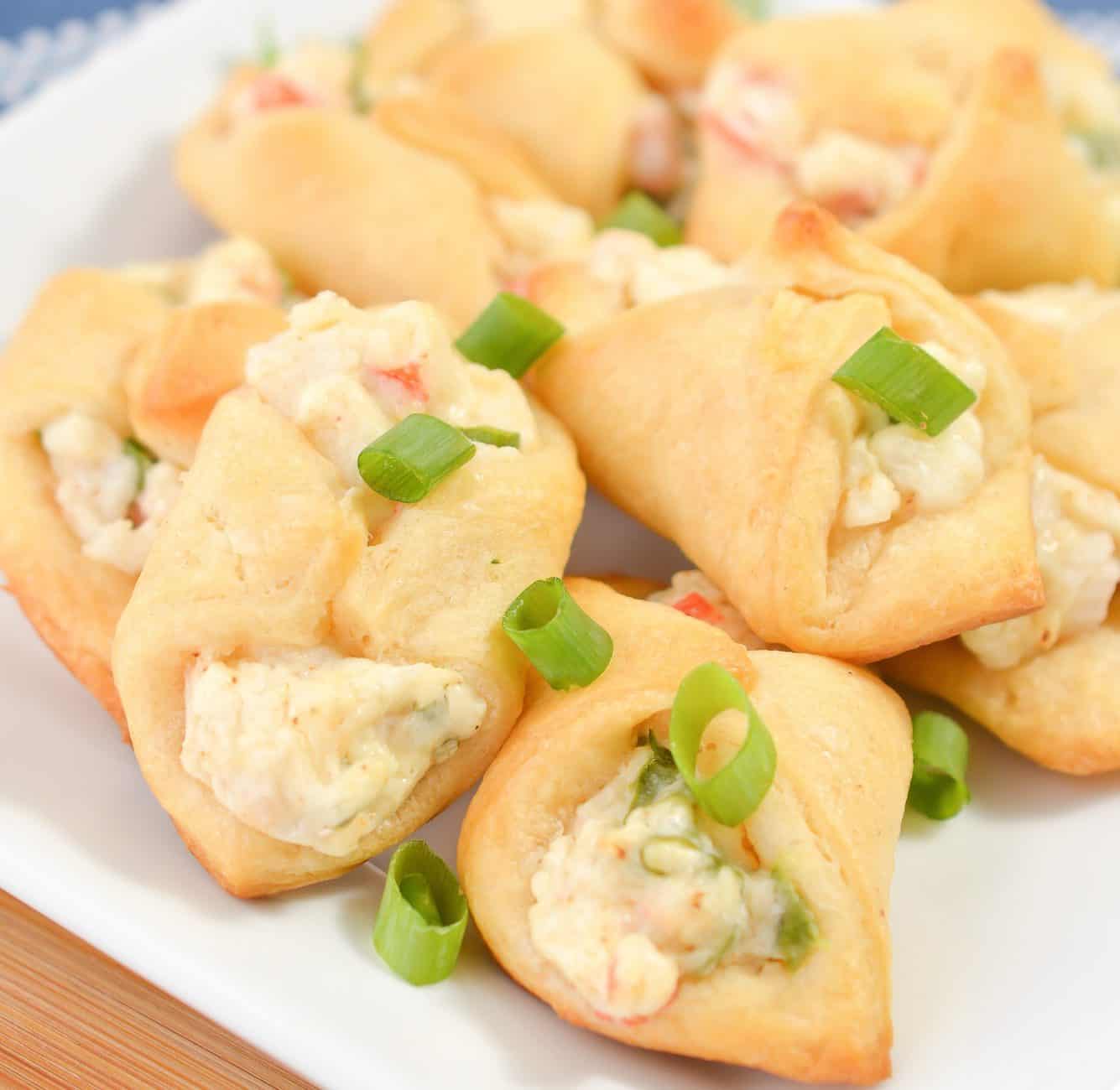 Crab and Cream Cheese Filled Crescent Rolls - Sweet Pea's Kitchen