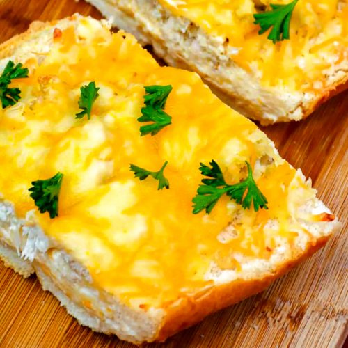 Cracked Crab Cheese Bread - Sweet Pea's Kitchen