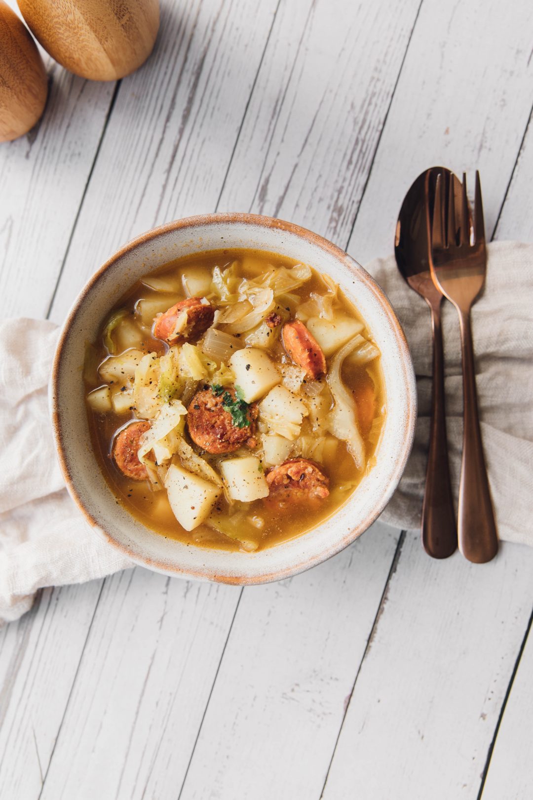 Polish Kielbasa and Cabbage Soup - Sweet Pea's Kitchen