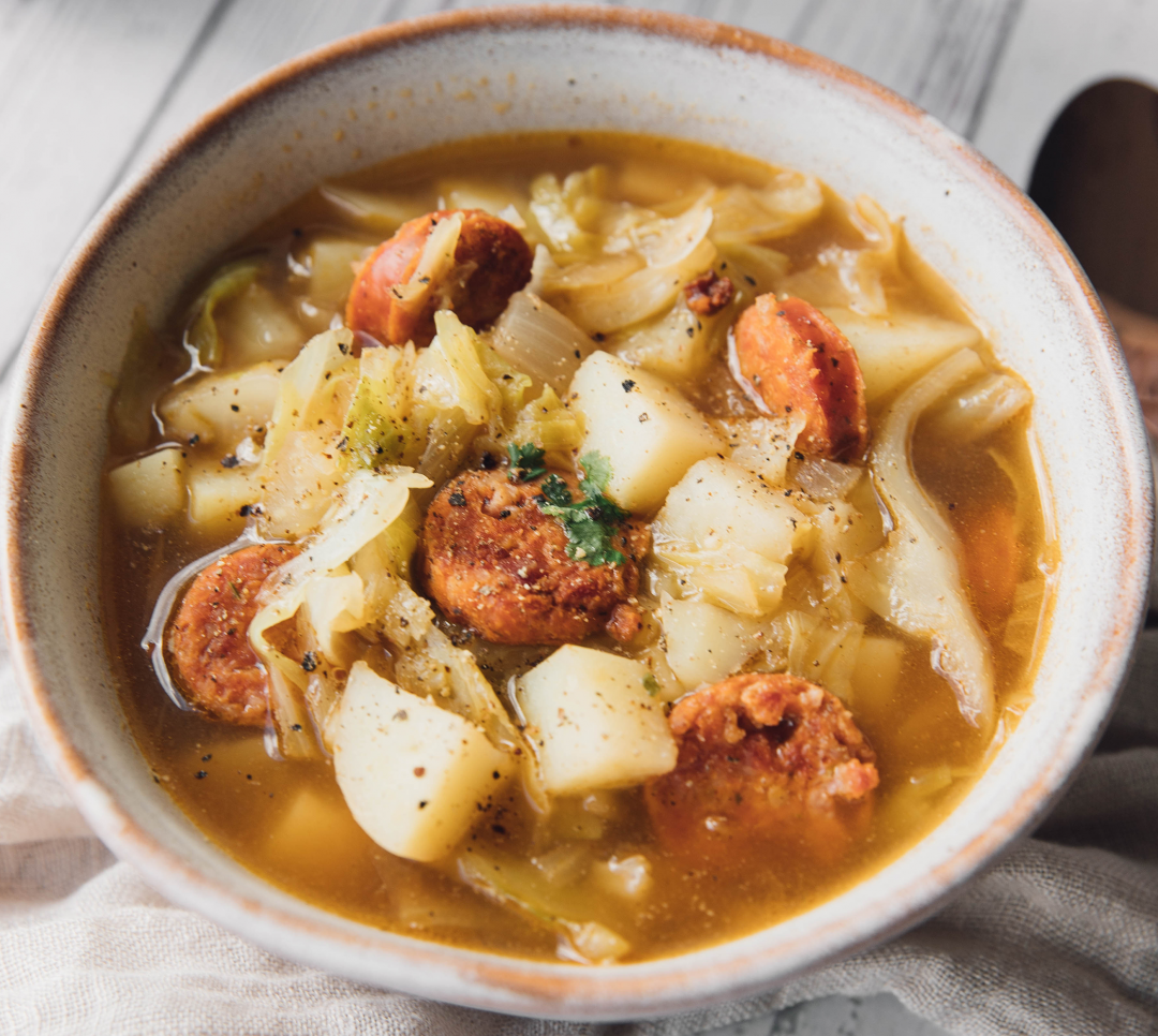 Polish Kielbasa and Cabbage Soup - Sweet Pea's Kitchen
