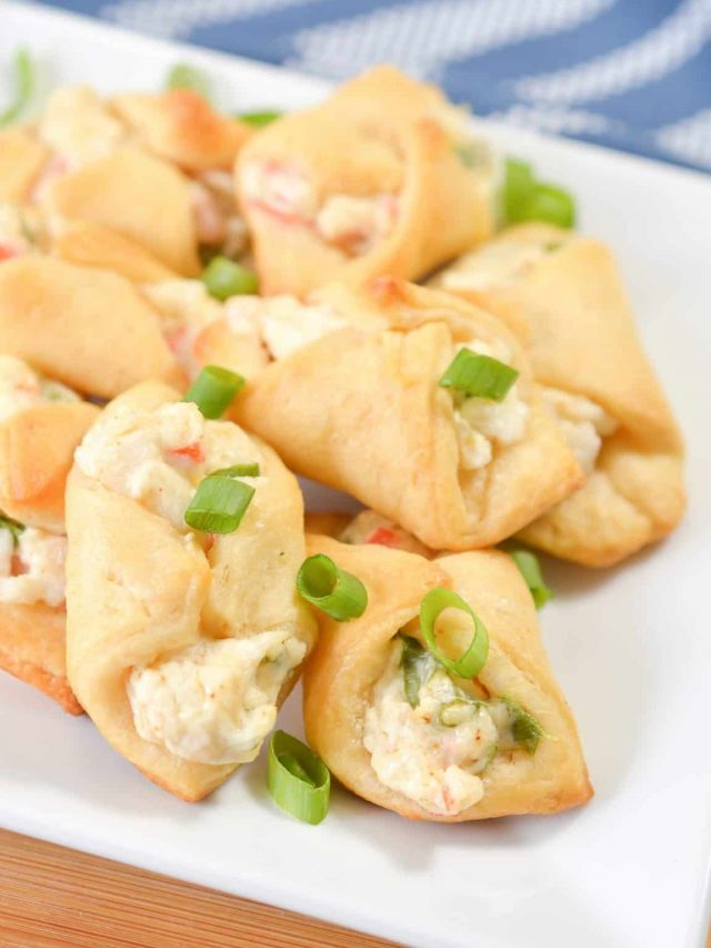 Crab and Cream Cheese Filled Crescent Rolls - Sweet Pea's Kitchen