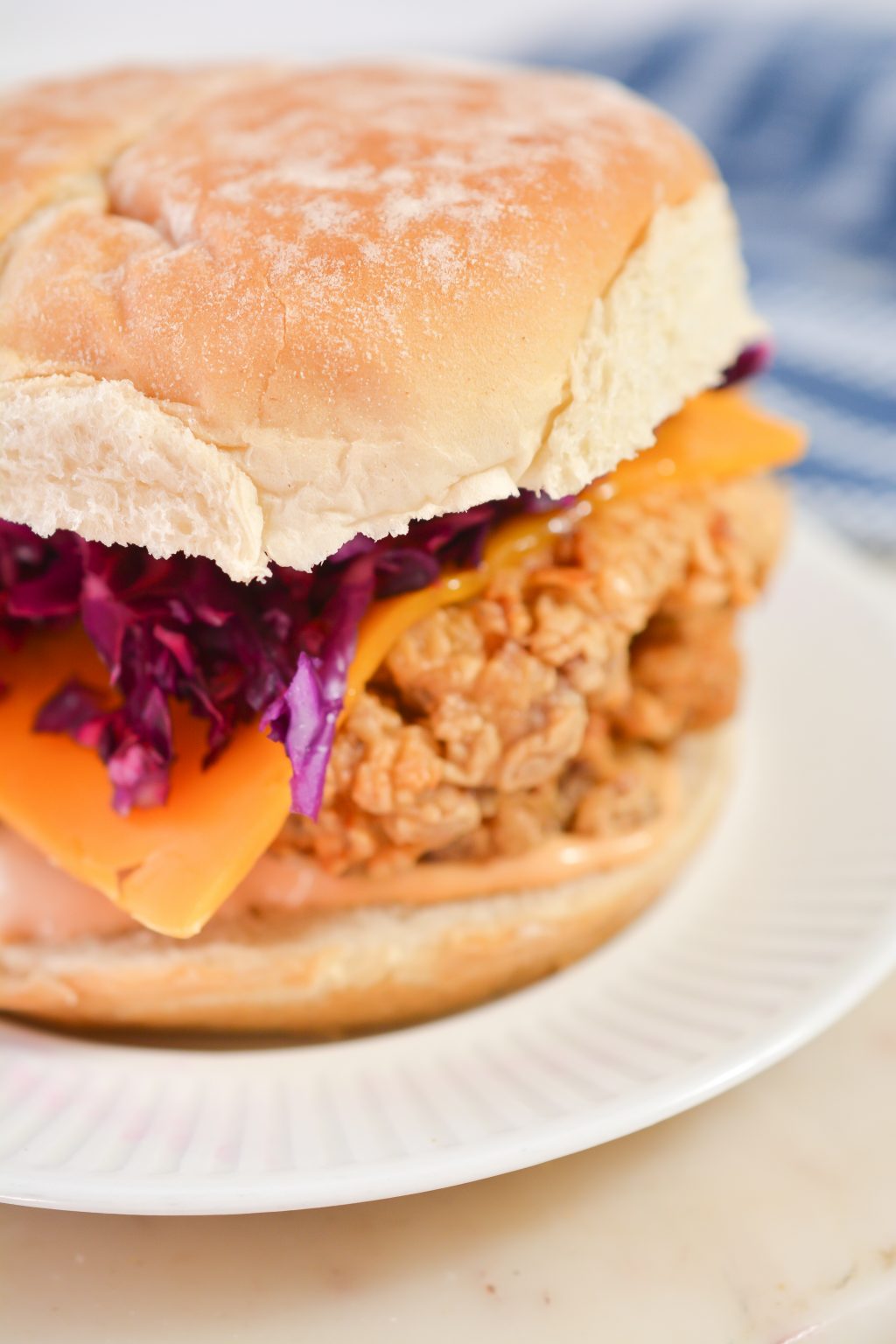 2 Handed Crispy Fried Chicken Sandwiches - Sweet Pea's Kitchen