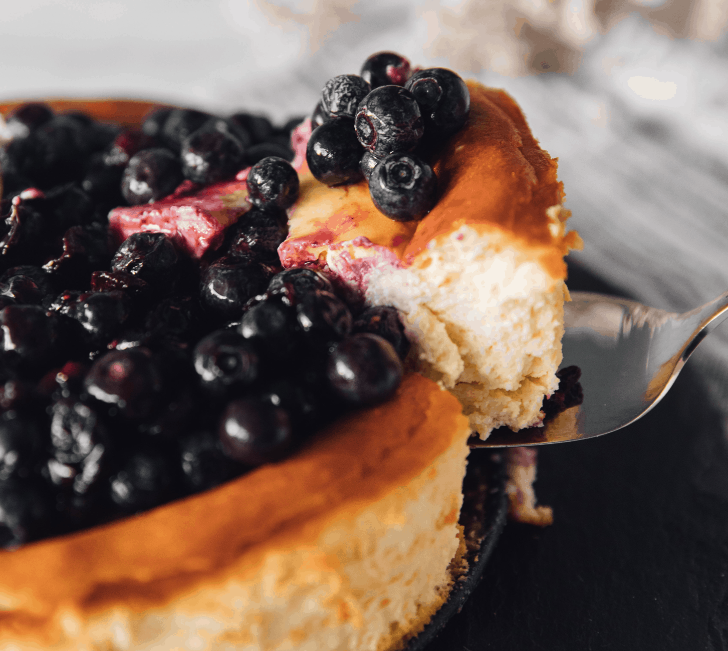 Blueberry Cheesecake - Sweet Pea's Kitchen