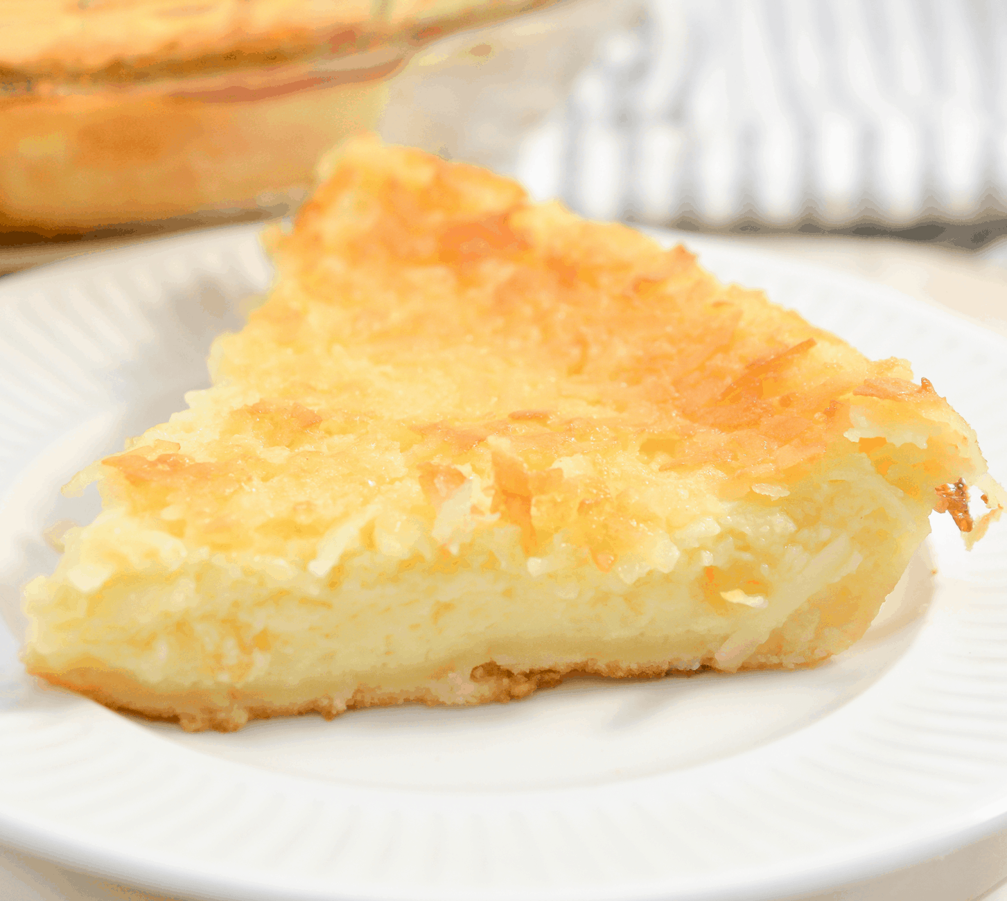 Coconut Custard Pie - Sweet Pea's Kitchen