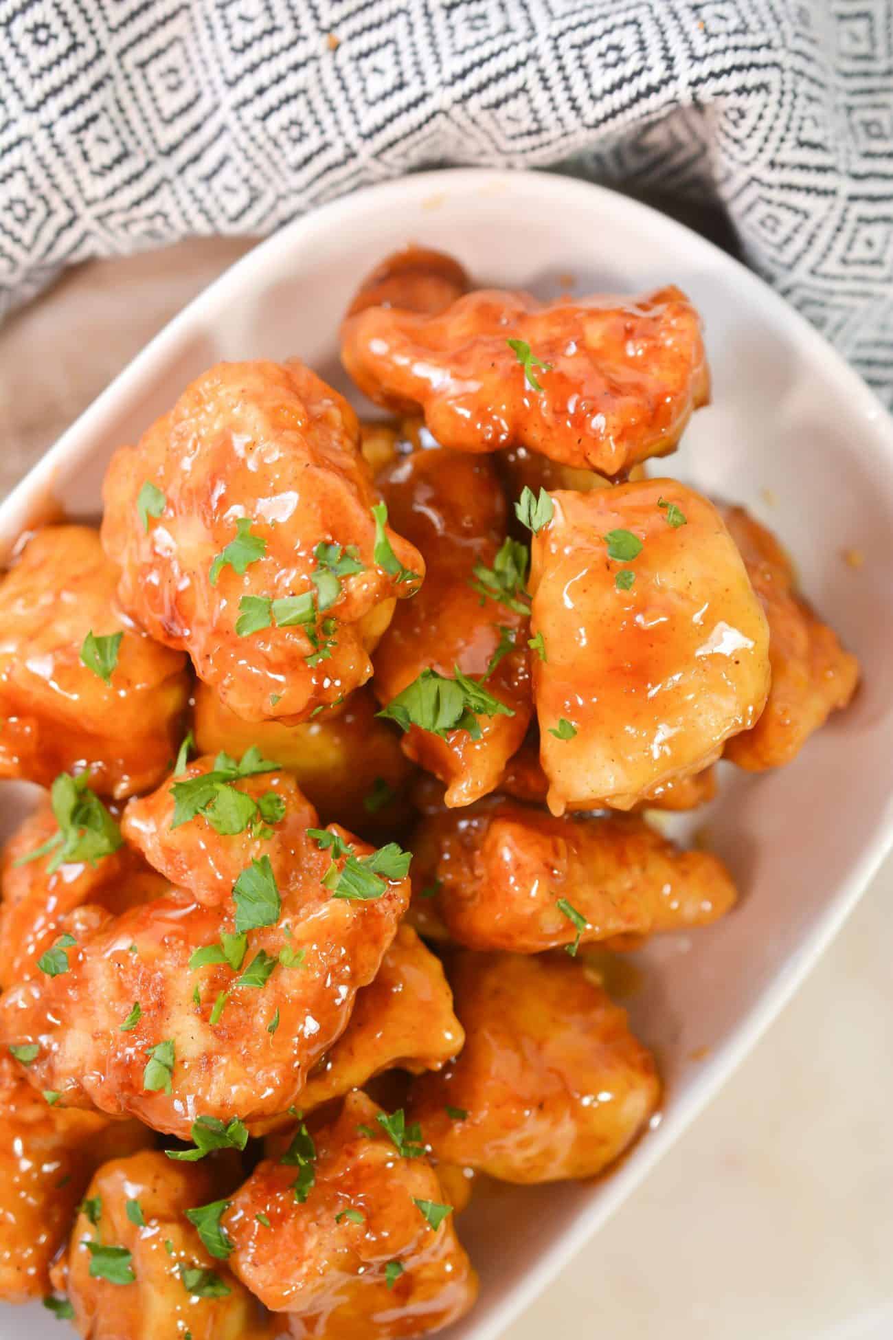 Crispy Honey Garlic Chicken - Sweet Pea's Kitchen