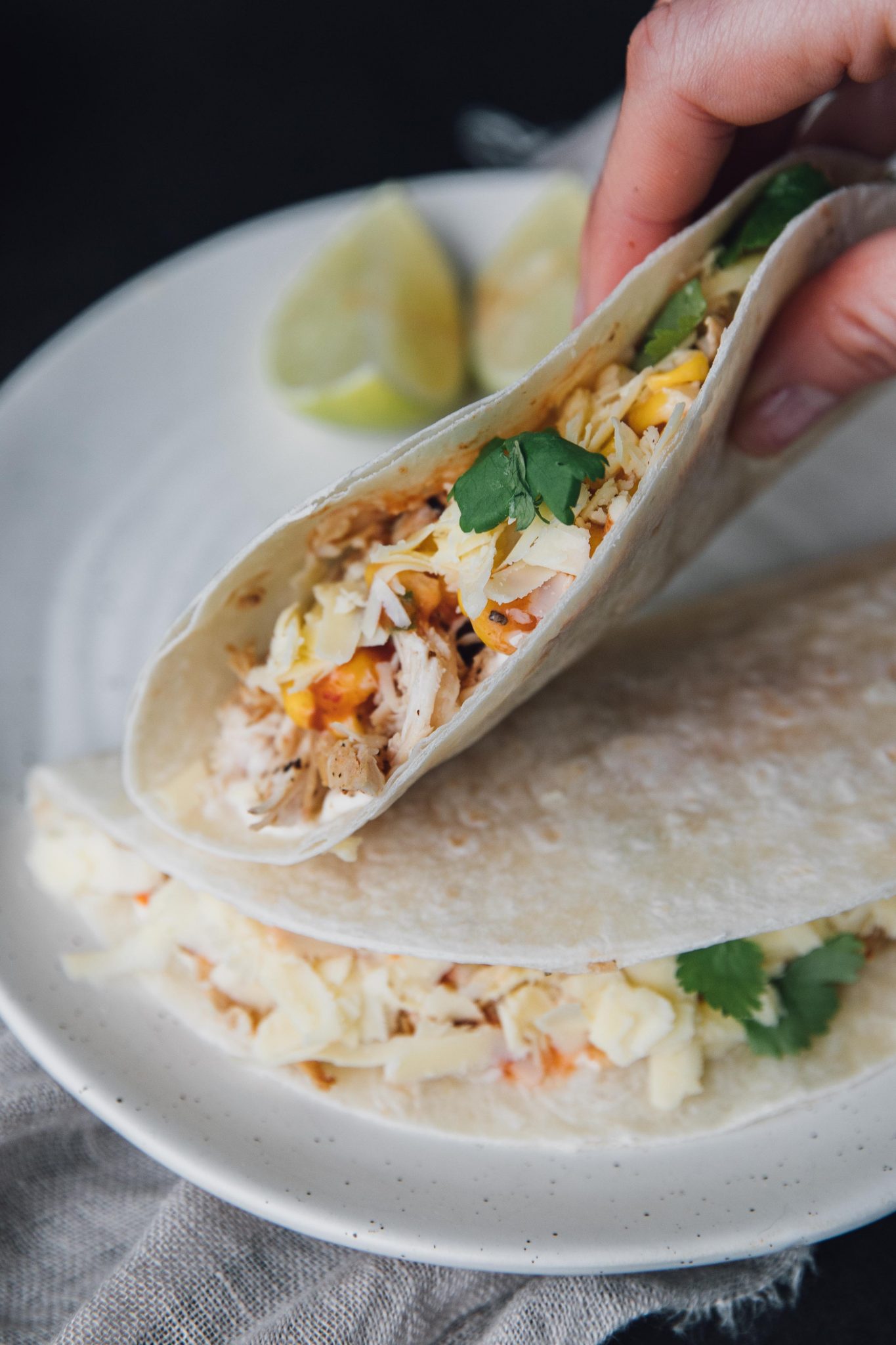 Mexican Street Corn Chicken Tacos - Sweet Pea's Kitchen