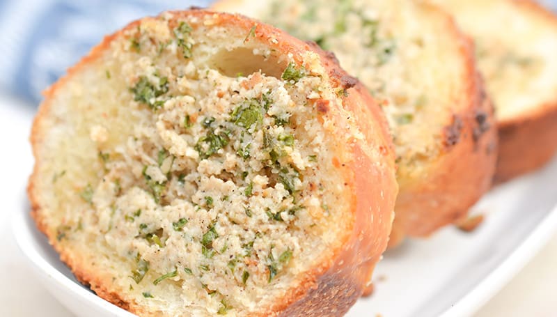 Stuffed garlic bread - Sweet Pea's Kitchen