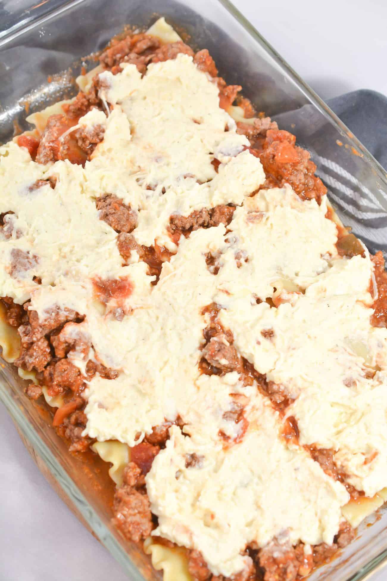 Three Cheese Beef Lasagna - Sweet Pea's Kitchen