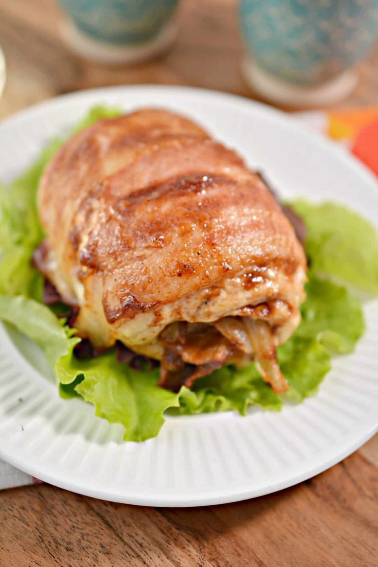 BBQ Bacon Stuffed Chicken - Sweet Pea's Kitchen