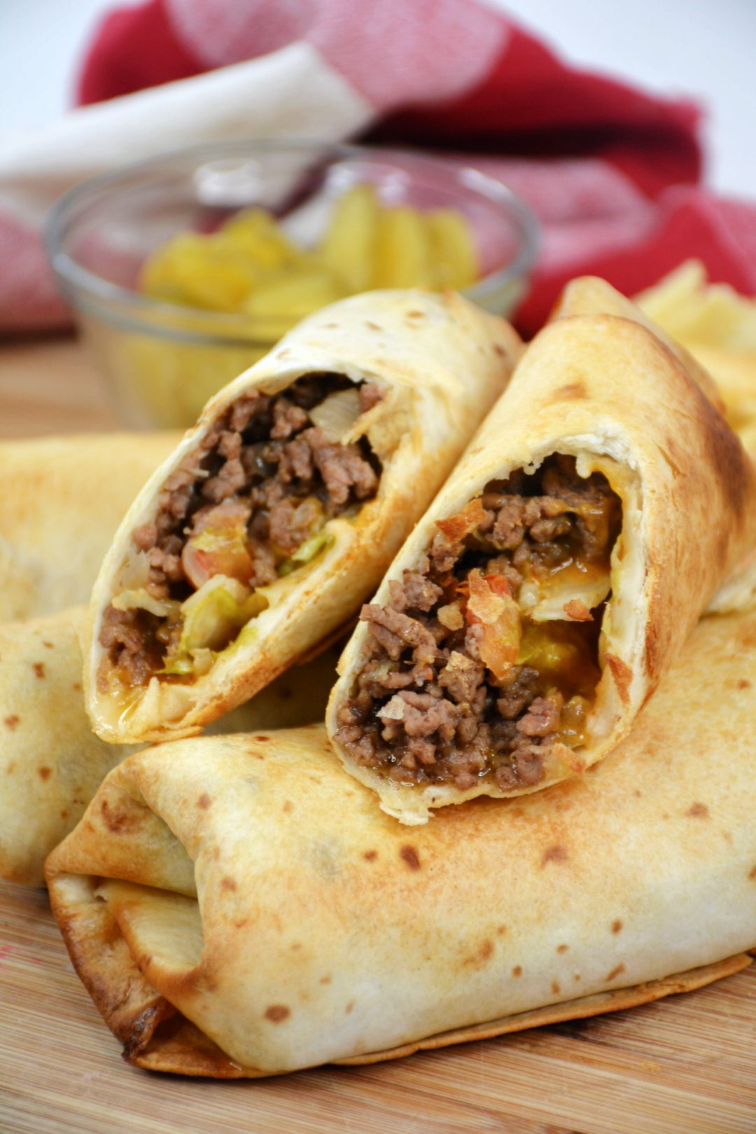 Grilled Cheeseburger Wraps - Sweet Pea's Kitchen
