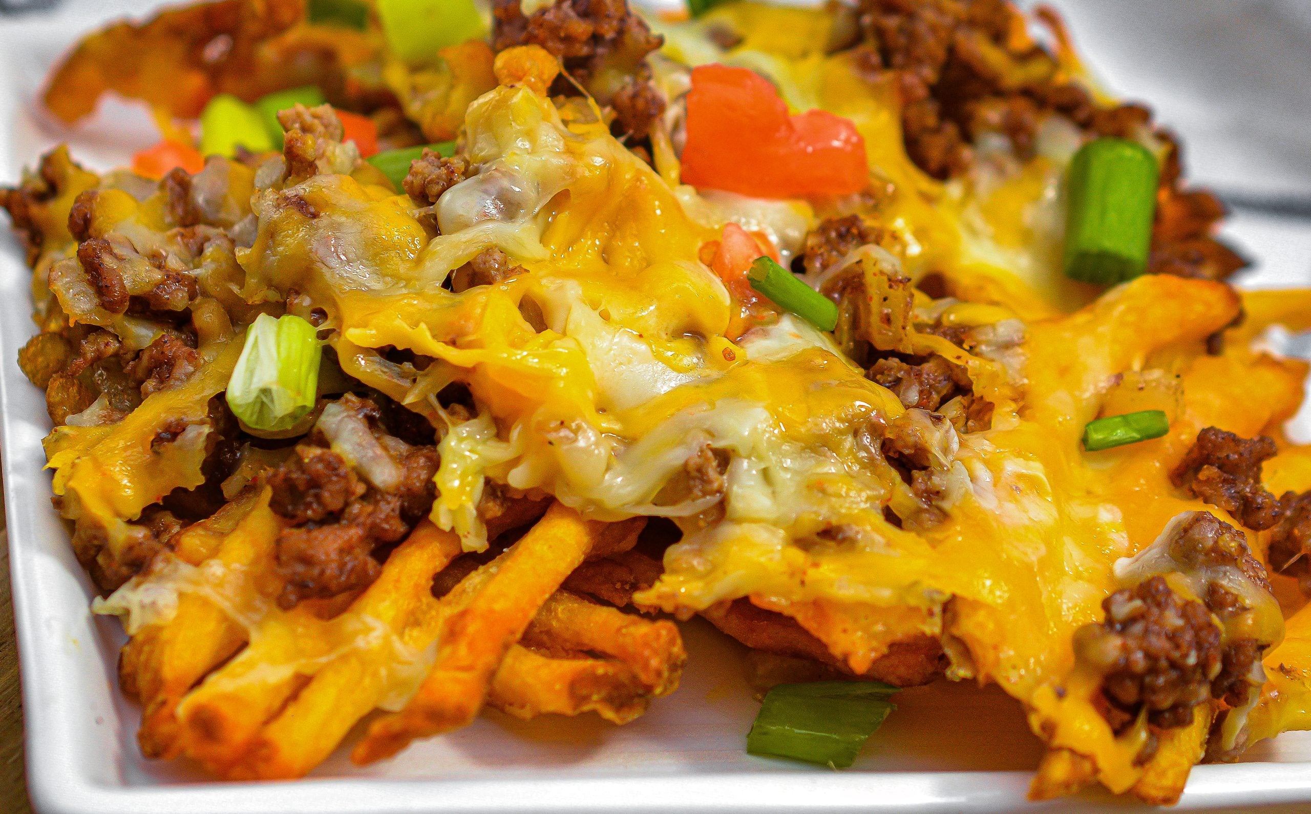 Cheesesteak Taco Fries - Sweet Pea's Kitchen