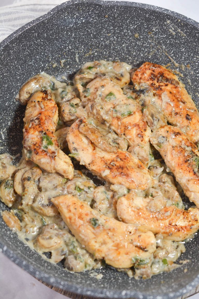 Chicken Breasts with Mushroom Cream Sauce - Sweet Pea's Kitchen