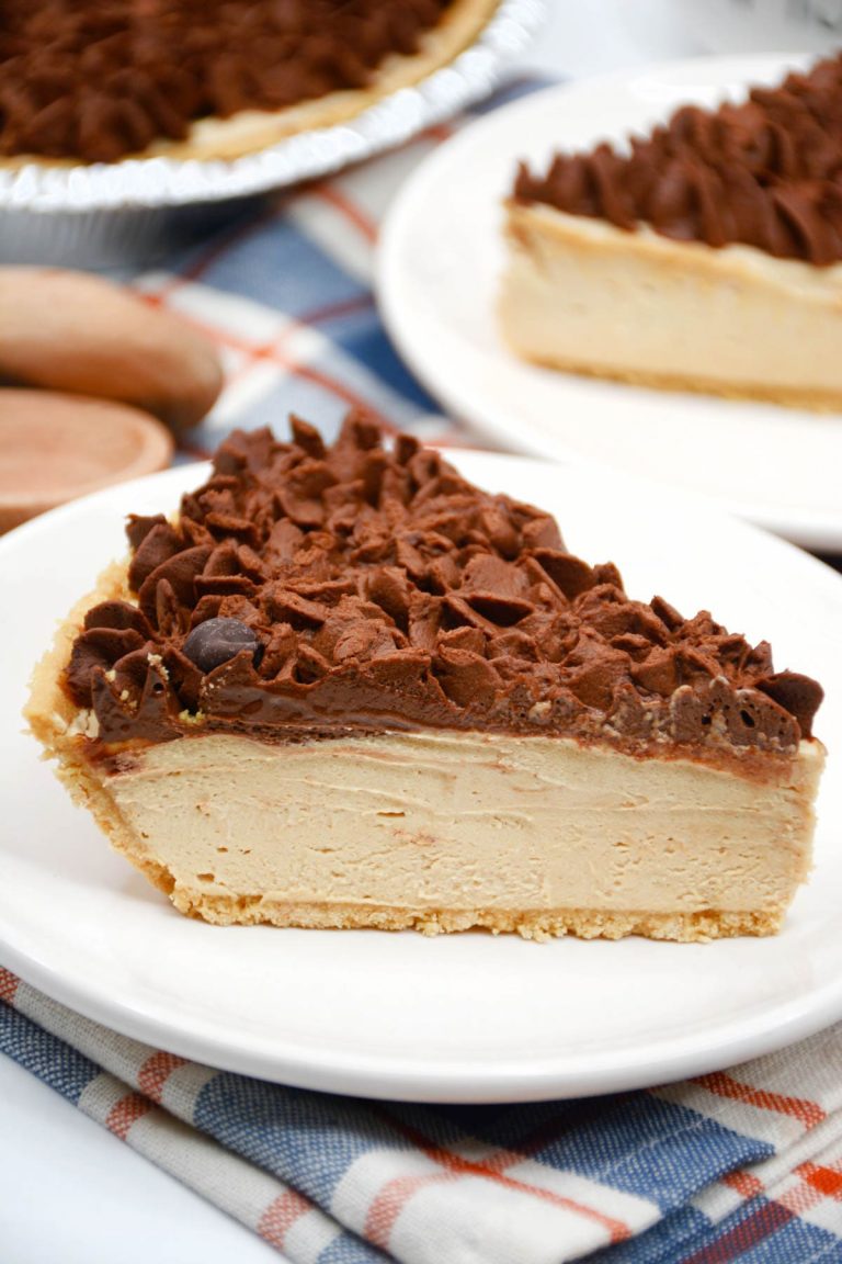 No-Bake Cream Cheese Peanut Butter Pie with Chocolate Whipped Cream ...