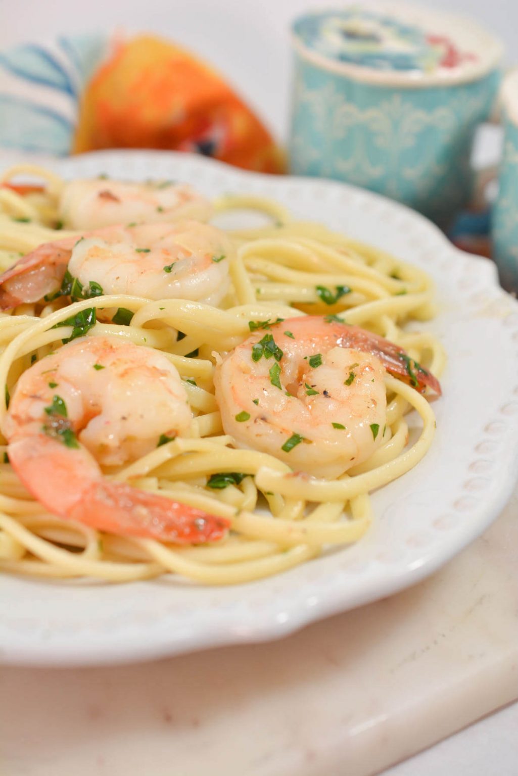 Shrimp Scampi with Spaghetti - Sweet Pea's Kitchen