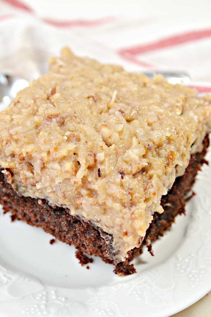 Old Fashioned German Chocolate Sheet Cake - Sweet Pea's Kitchen