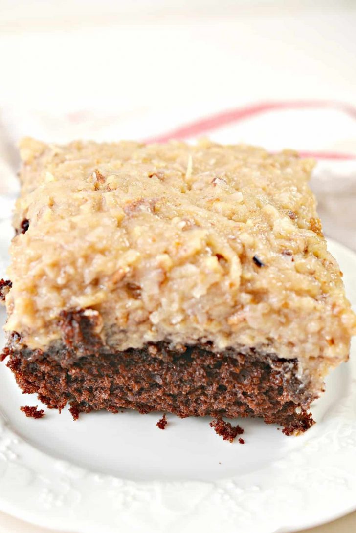 Old Fashioned German Chocolate Sheet Cake - Sweet Pea's Kitchen