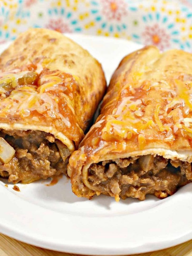 Beef and Cheese Chimichangas - Sweet Pea's Kitchen
