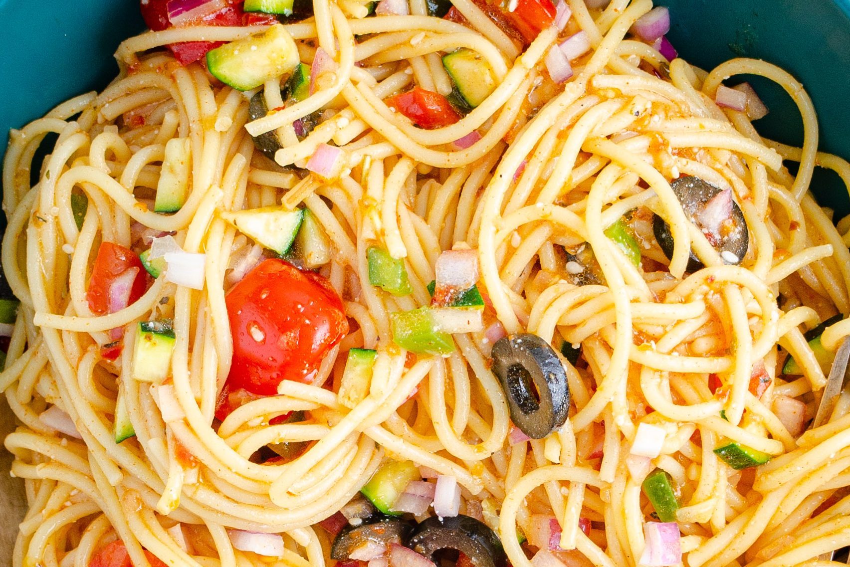 California Spaghetti Salad - Sweet Pea's Kitchen