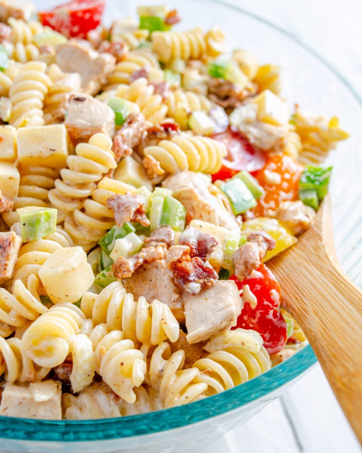 Chicken Club Pasta Salad - Sweet Pea's Kitchen