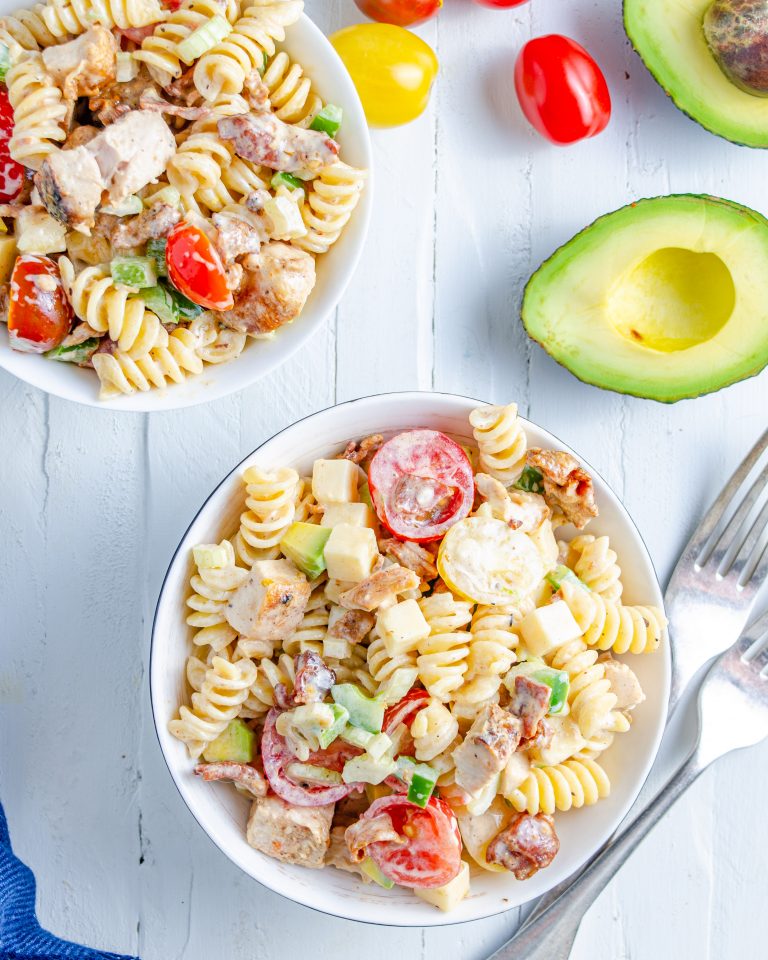 Chicken Club Pasta Salad - Sweet Pea's Kitchen