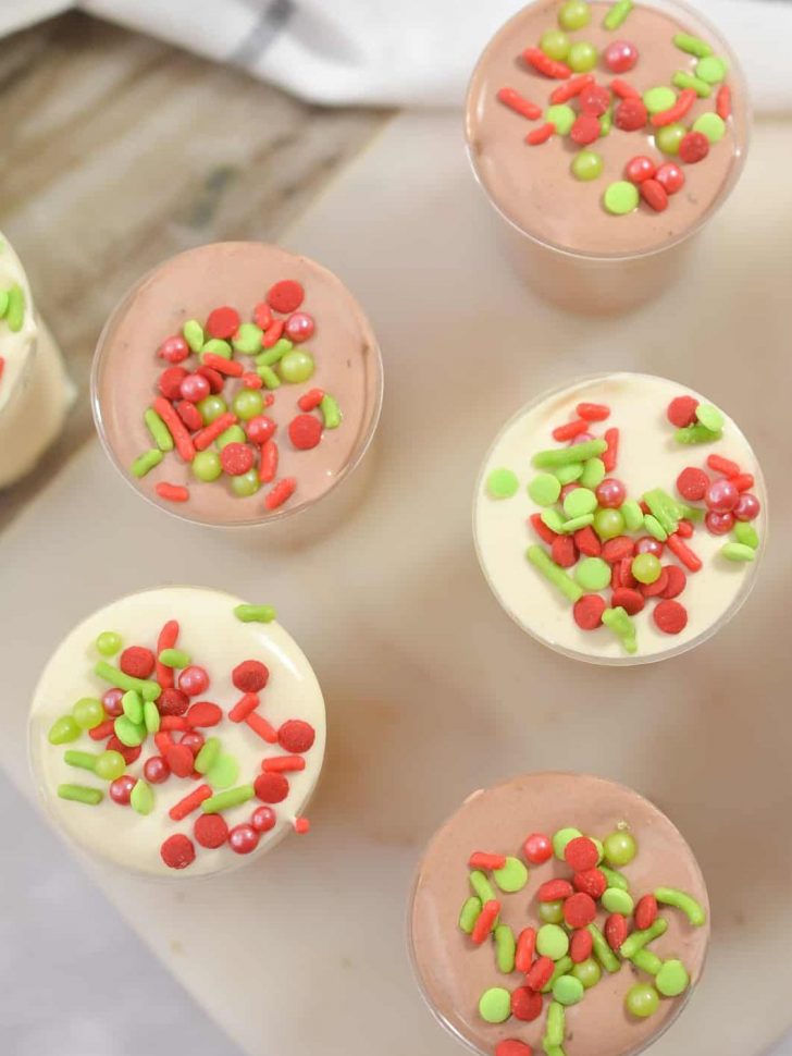 Christmas Kahlua and Baileys Pudding Shots - Sweet Pea's Kitchen