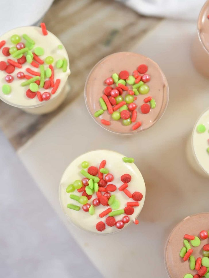 Christmas Kahlua and Baileys Pudding Shots - Sweet Pea's Kitchen
