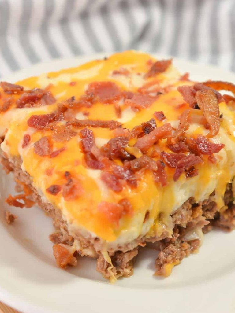 Cowboy Meatloaf and Potato Casserole - Sweet Pea's Kitchen