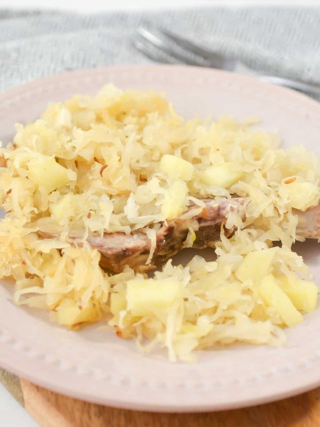 German Pork Chops and Sauerkraut - Sweet Pea's Kitchen