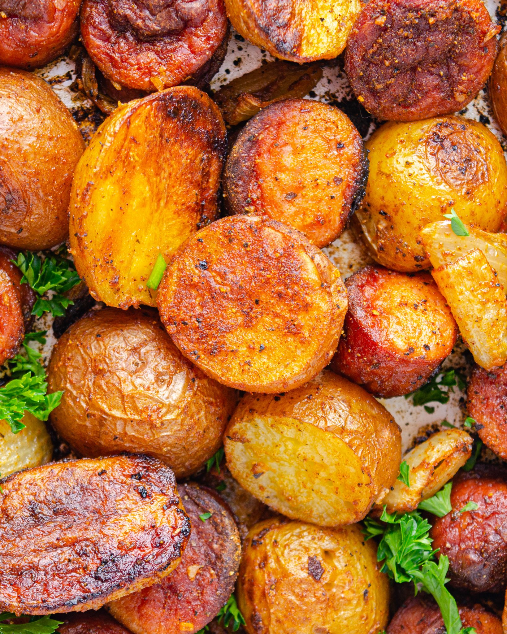 Oven Roasted Sausage and Potatoes - Sweet Pea's Kitchen