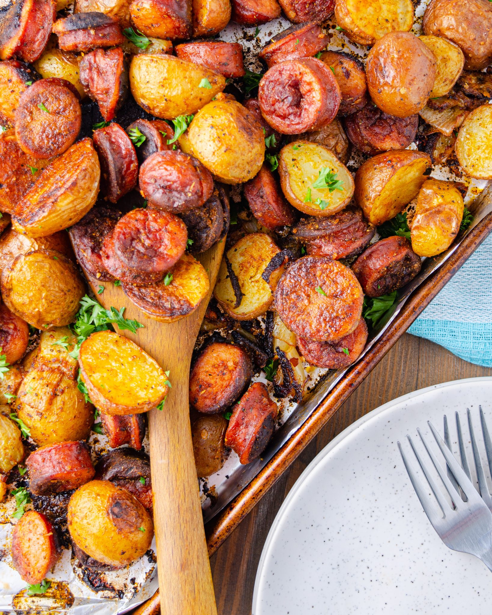 Oven Roasted Sausage and Potatoes - Sweet Pea's Kitchen