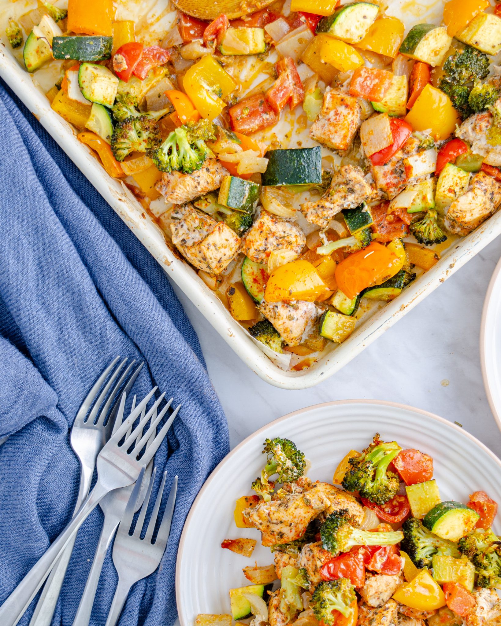 15 Minute Healthy Roasted Chicken and Veggies - Sweet Pea's Kitchen
