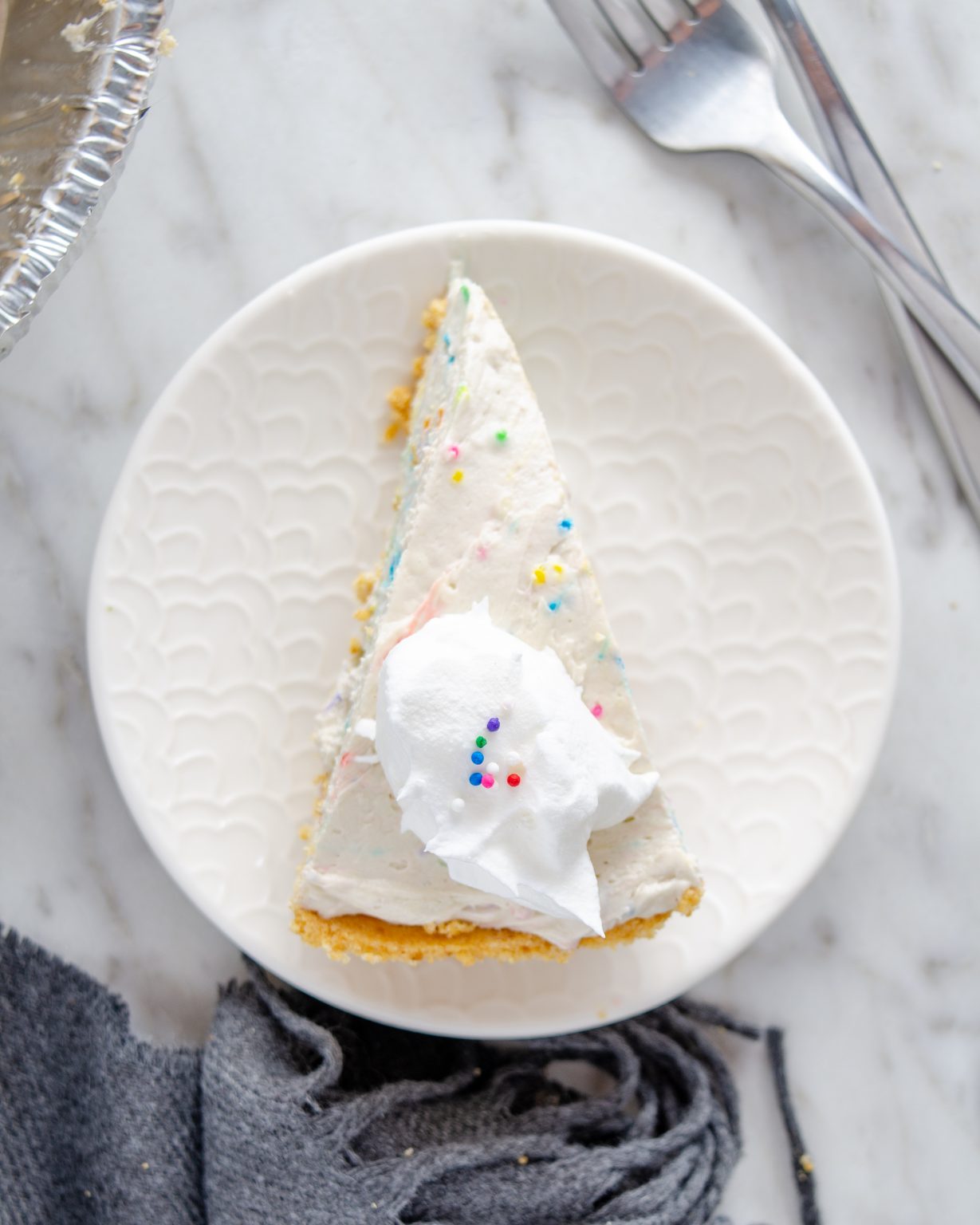 No Bake Funfetti Cheesecake - Sweet Pea's Kitchen