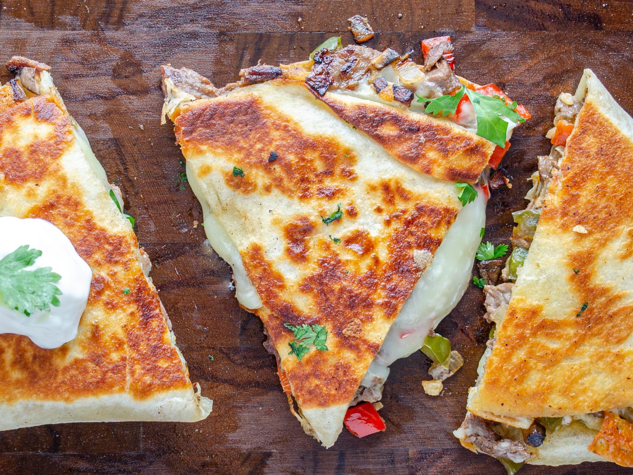 Philly Cheesesteak Quesadilla - Sweet Pea's Kitchen