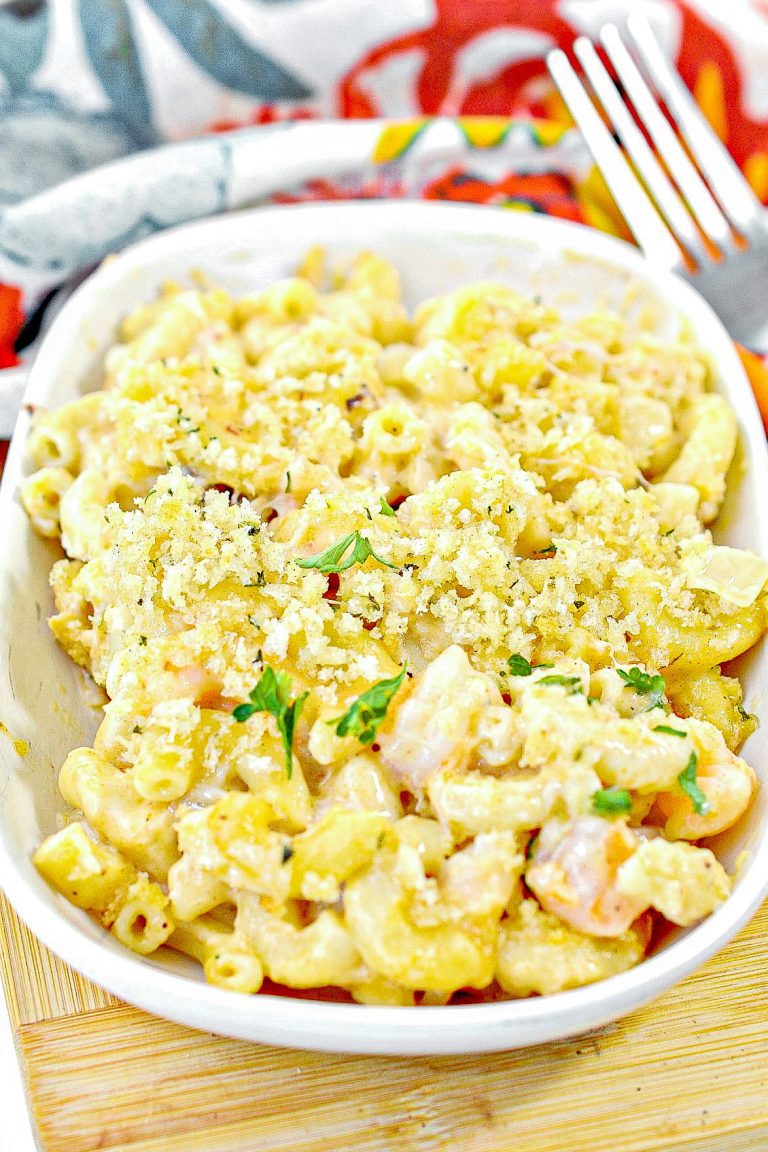 Seafood Mac and Cheese - Sweet Pea's Kitchen
