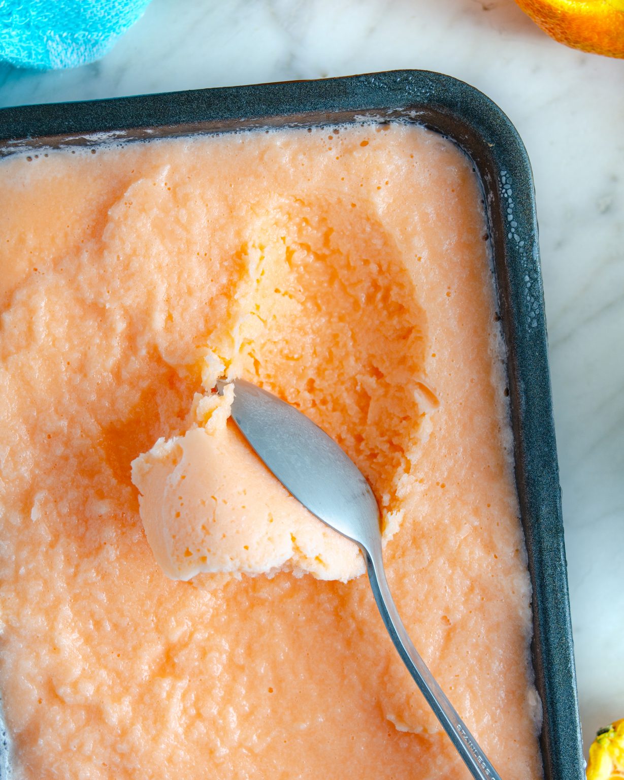 2 Ingredient Orange Sherbert - Sweet Pea's Kitchen