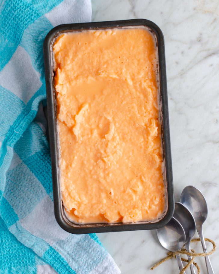 2 Ingredient Orange Sherbert - Sweet Pea's Kitchen