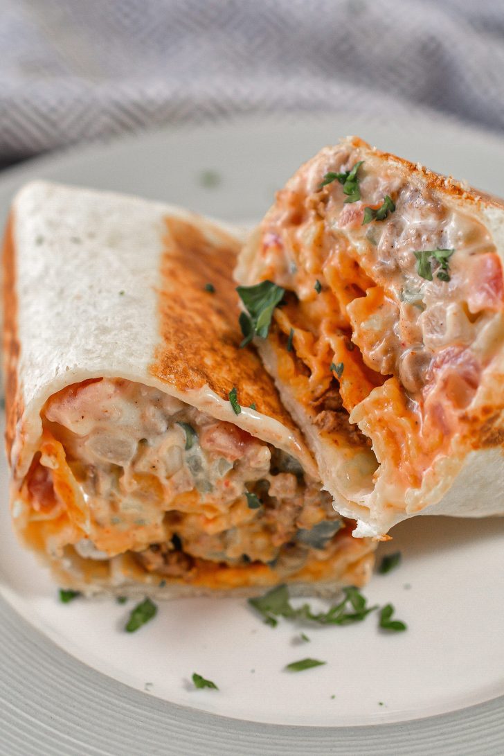 Beefy Nacho Cheese Wrap - Sweet Pea's Kitchen