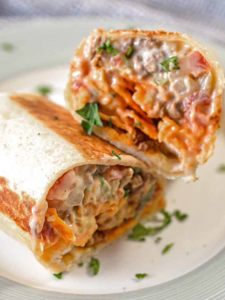 Beefy Nacho Cheese Wrap - Sweet Pea's Kitchen