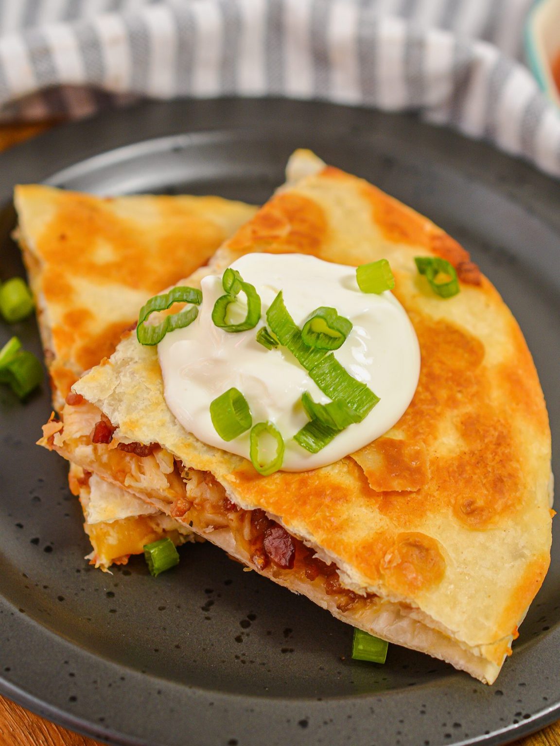 Chicken Bacon Ranch Quesadillas - Sweet Pea's Kitchen