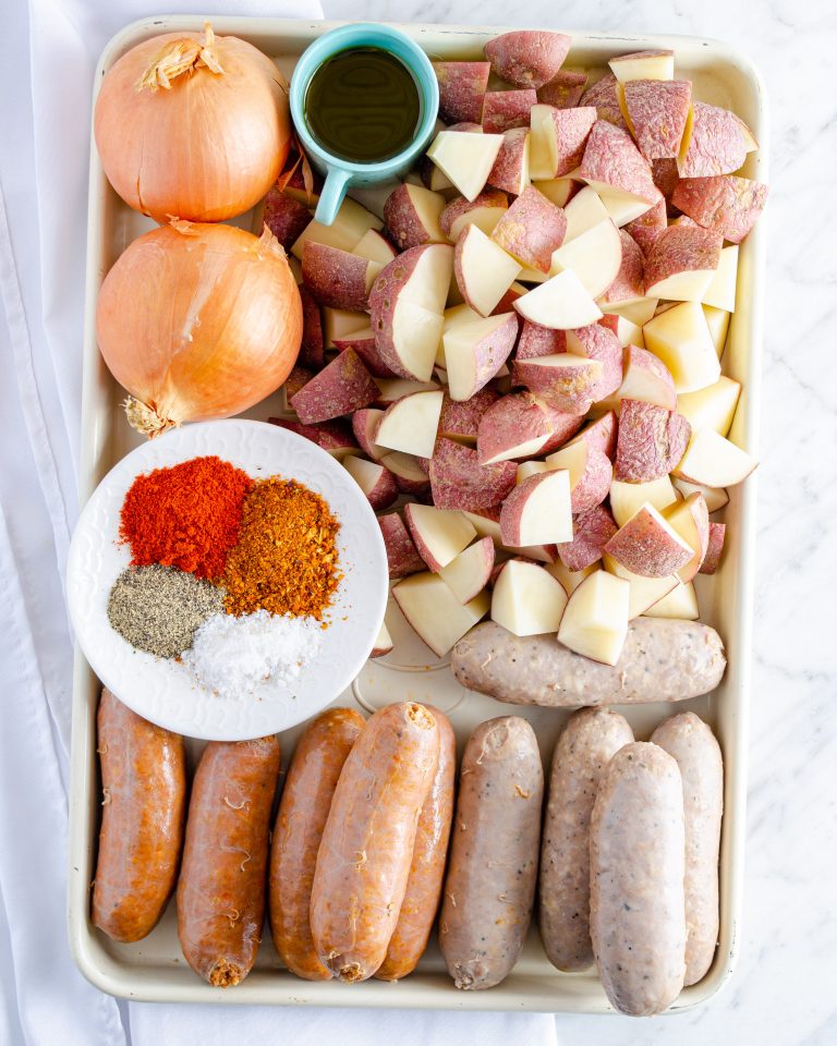 Fried Potatoes Onions and Smoke Polish Sausage - Sweet Pea's Kitchen