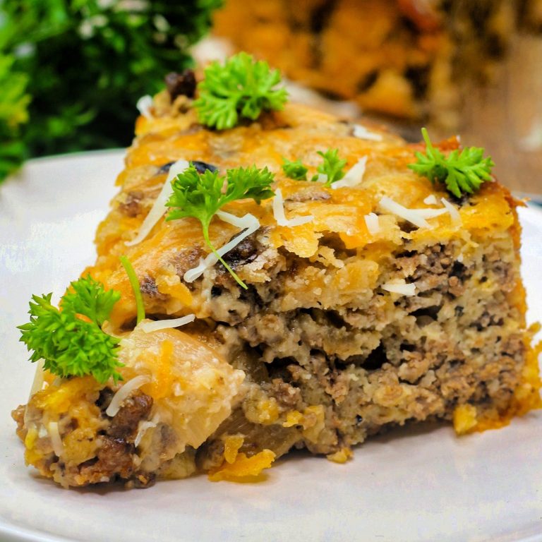 Impossible Cheeseburger Pie - Sweet Pea's Kitchen