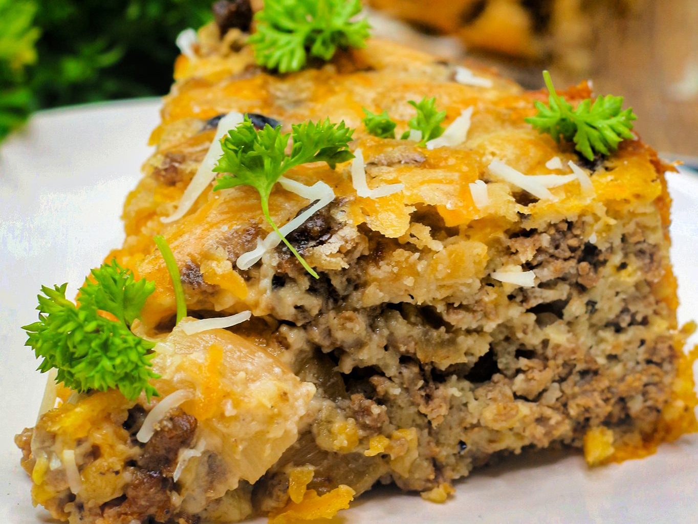 Impossible Cheeseburger Pie - Sweet Pea's Kitchen