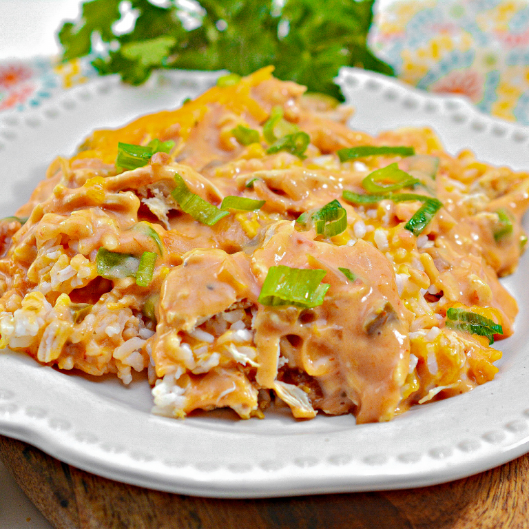 Salsa Chicken and Rice Casserole - Sweet Pea's Kitchen