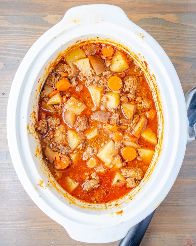 Slow Cooker Poor Mans Stew - Sweet Pea's Kitchen