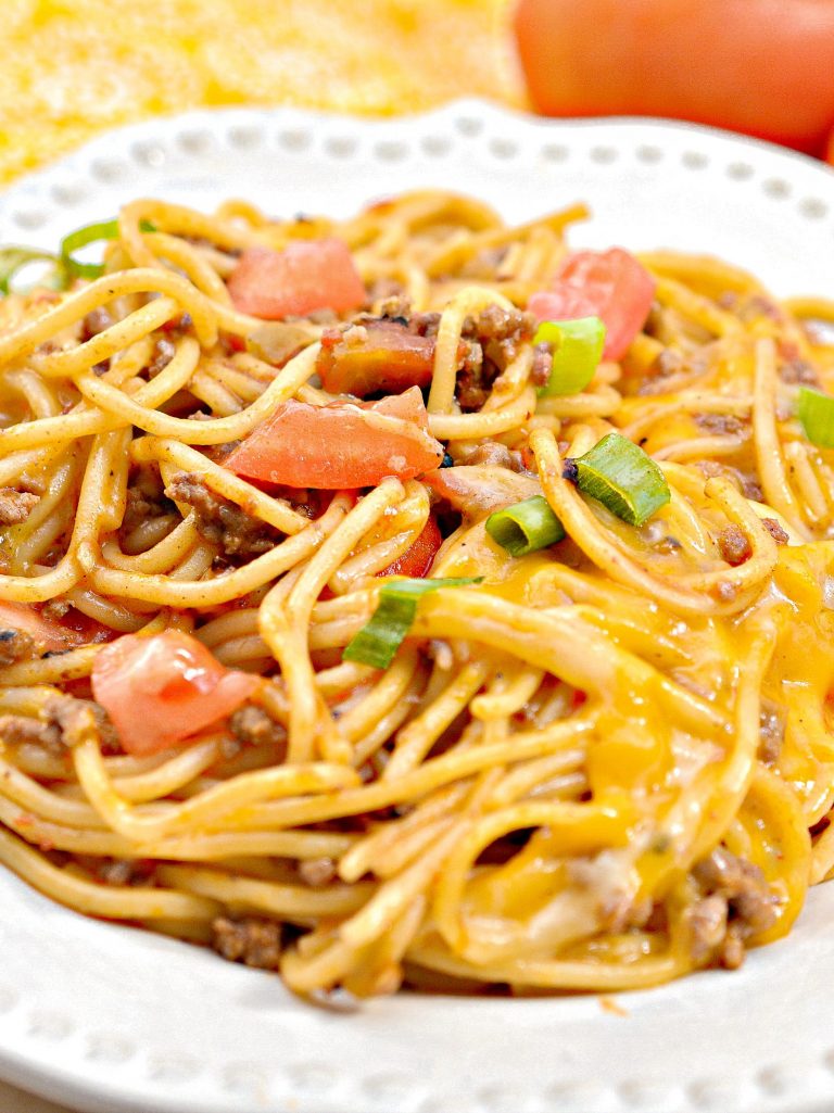 Taco Spaghetti - Sweet Pea's Kitchen